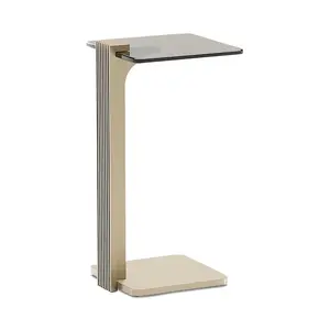 CARACOLE Counter Balance Spot Table - Whisper Of Gold/smoked Bronze Glass