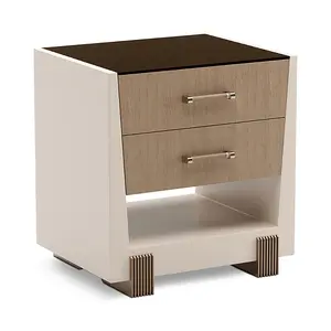 CARACOLE Counter Balance Small Nightstand - Dark Chocolate