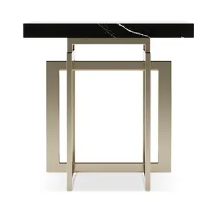 CARACOLE Wish You Were Here Square Side Table, Dark