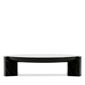 CARACOLE Overlap Round Cocktail Table, Dark