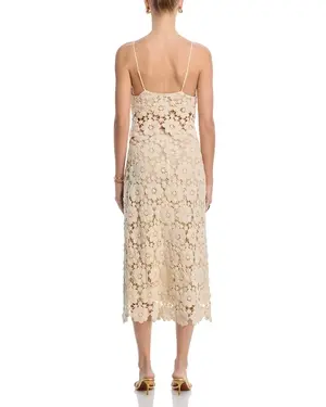 Bardot Veneta Crocheted Midi Skirt