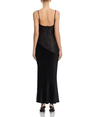 Bardot Aralia Lace Satin Dress