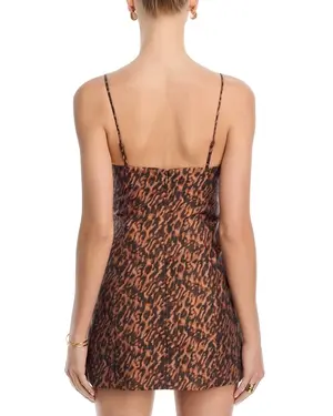 Bardot Marcello Hourglass Mini Dress - Leopard
