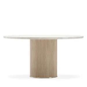 CARACOLE Rhythm Round Stone Top Dining Table