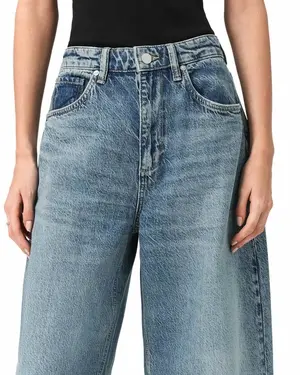 ALLSAINTS Payton Crop High-rise Jeans - Vintage Indigo