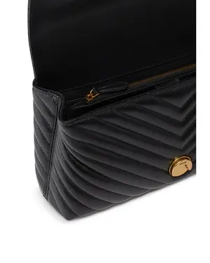 Pinko Love Lady Puff Classic Leather Top Handle Bag - Black