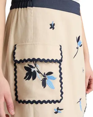 NVLT Embroidered Skort