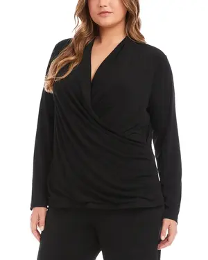 Karen Kane Travel Jersey Draped Top