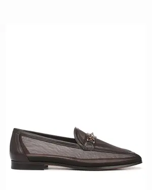 Sam Edelman Loraine Mesh Bit Loafers - Cafe Noir