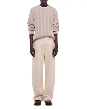 Helmut Lang Relaxed Fit Pleated Jeans
