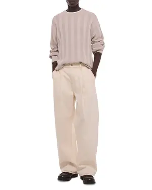 Helmut Lang Relaxed Fit Pleated Jeans