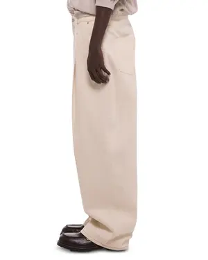 Helmut Lang Relaxed Fit Pleated Jeans
