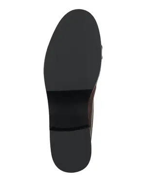 Jeffrey Campbell Goddard Leather Loafer Mules - Brown