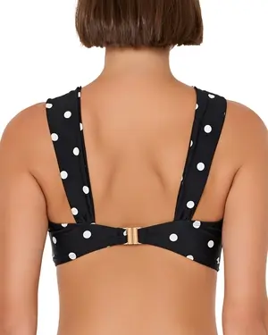 MILLY Olivia Drape Bikini Top