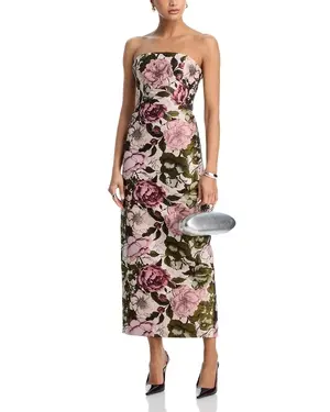 MILLY Ella Jacquard Maxi Dress