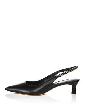 Michael Kors Marcia Kitten Heel Slingback Pumps