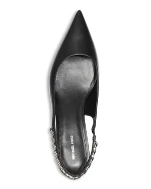 Michael Kors Marcia Kitten Heel Slingback Pumps