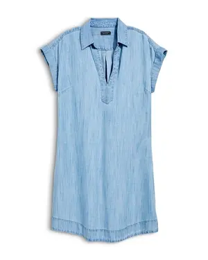 Vineyard Vines Margo Chambray Shirt Dress - Light