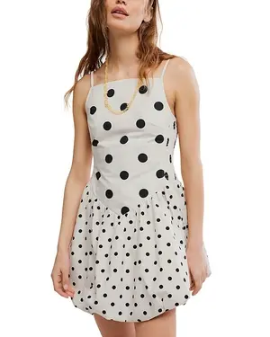 A-Line Polka Dot Dress