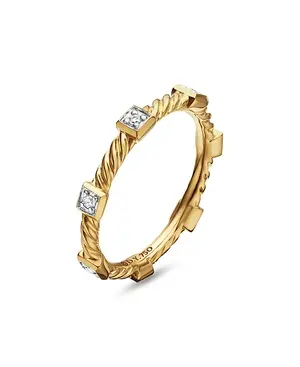 David Yurman Cable Collectibles Stack Ring - Gold