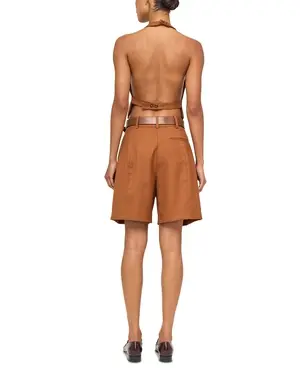Ronny Kobo Lido Button-front Vest - Rust