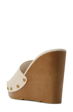Aldo Platform Wedge Slide Sandal - Other White