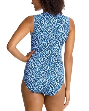Tommy Bahama Island Cays Zippered Swimsuit