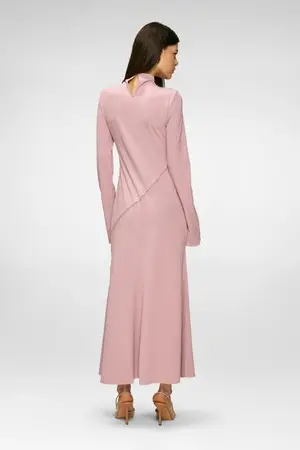 DASKA Jersey Maxi Dress - Pink