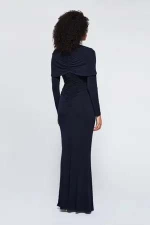 DASKA Neli Maxi Dress With Cape Detail