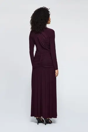 DASKA Maxi Dress With Ruched Details