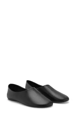 Mango Leather Slip-on Loafer