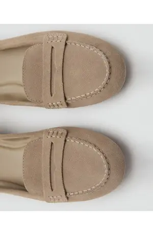 Mango Suede Penny Loafer