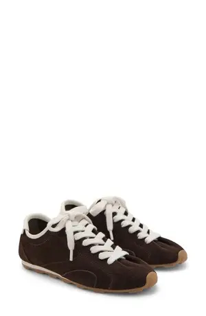 Mango Contrast Suede Sneakers