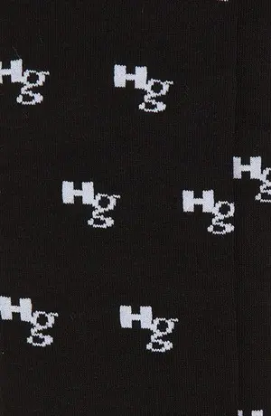 HOMMEGIRLS Logo Jacquard Knee-high Socks