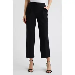Anne Klein Pleated Pull-on Trousers - Anne Black