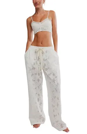 Free People Day Drift Eyelet Pajama Pants