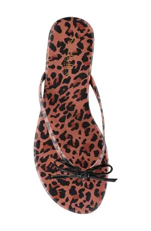 Seychelles Wish List -patterned Flip-flops - Leopard