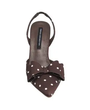 French Connection Betti Bow Slingback Heel - Brown
