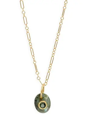 CHILD OF WILD Stonelight Labradorite & Agate Pendant Necklace
