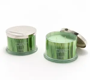 HOMEWORX BY SLATKIN + CO. S/2 18oz Candles Eucalyptus Sage - One-color