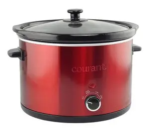 COURANT 5.5 Quart Slow Cooker, Keep Warm/low/hi Gh Settings-red - One-color