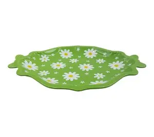 TEMP-TATIONS 14' Platter With Figural Bow Handles - One-color