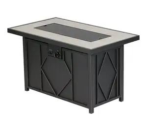 HEATMAXX Rectangular Tabletop Gas Fire Pit