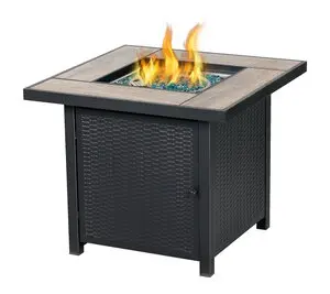 HEATMAXX Square Gas Fire Pit Table - One-color