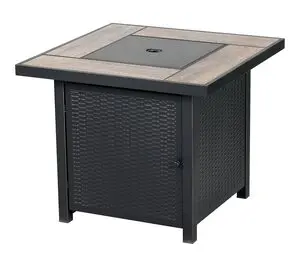 HEATMAXX Square Gas Fire Pit Table