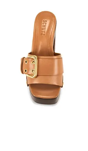 Schutz Irie Platform Sandal - Earth Clay