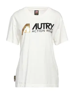 AUTRY Cotton Jersey T-shirt With Flocked Logo Print