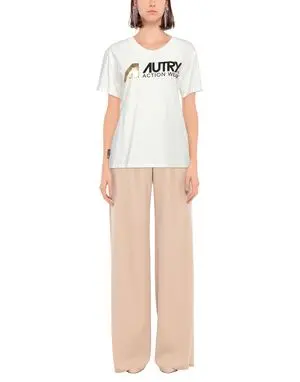 AUTRY Cotton Jersey T-shirt With Flocked Logo Print