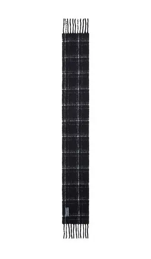 Our Legacy Estate Scarf - Black Fuzzy Alpaca Check