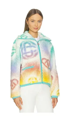 Casablanca Monogram Fleece Zip-up Jacket - Multi